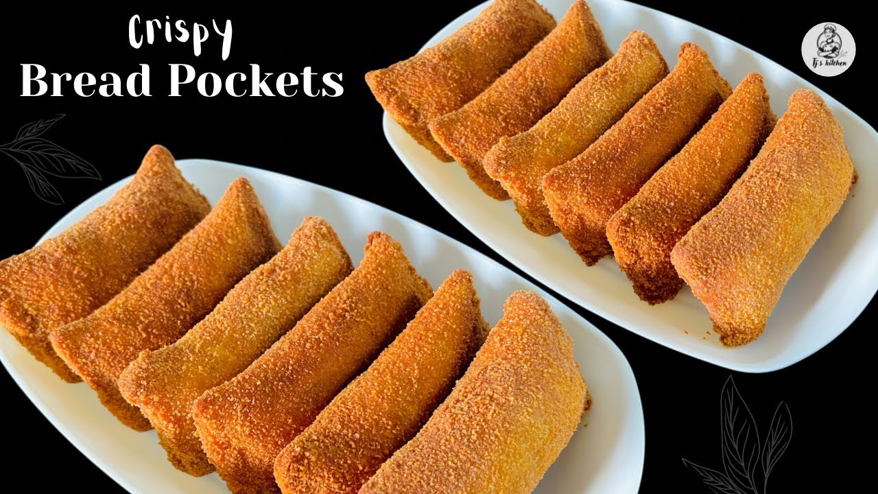 Crispy Chicken Bread Pockets || Creamy Chicken Bread Pockets || Tj's ...