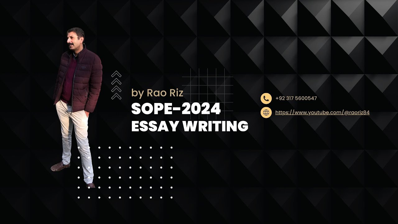 SOPE-2024 | Essay-Writing Tips | FPSC - YouTube