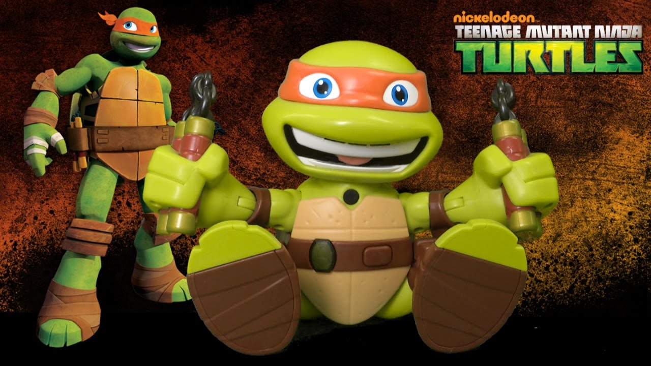 Teenage Mutant Ninja Turtles Talk-to-Me Mikey from Playmates Toys - YouTube