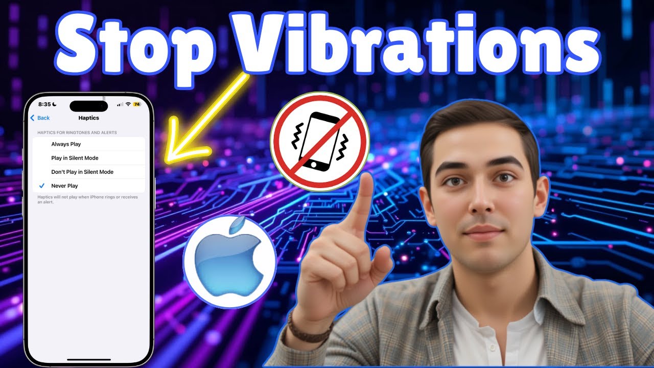How To Stop Vibration Notifications On iPhone - Simple Steps - YouTube