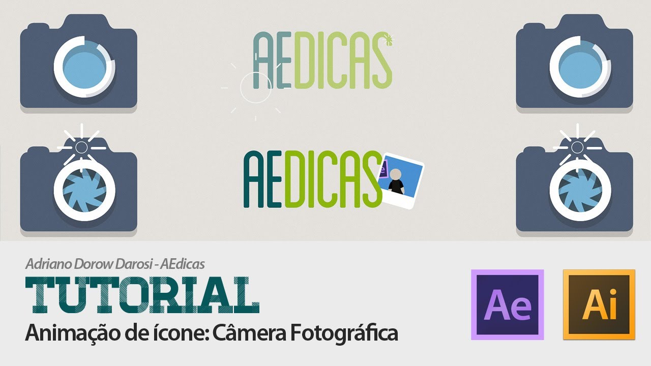 Tutorial After Effects - Animação de ícone: Câmera Fotográfica - YouTube