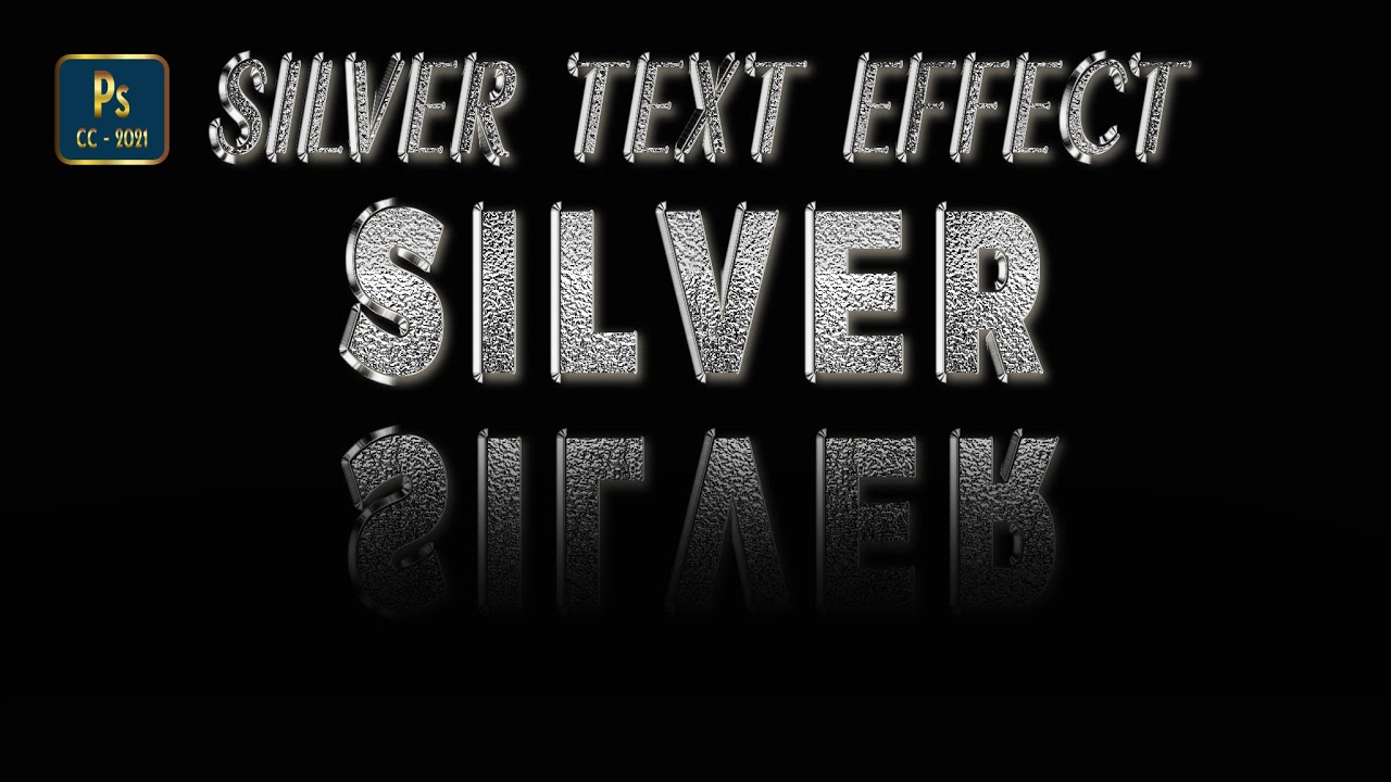 LOGO TUBE TUTORIAL HOW TO SILVER TEXT EFFECT IN PHOTOSHOP- SILVER ...