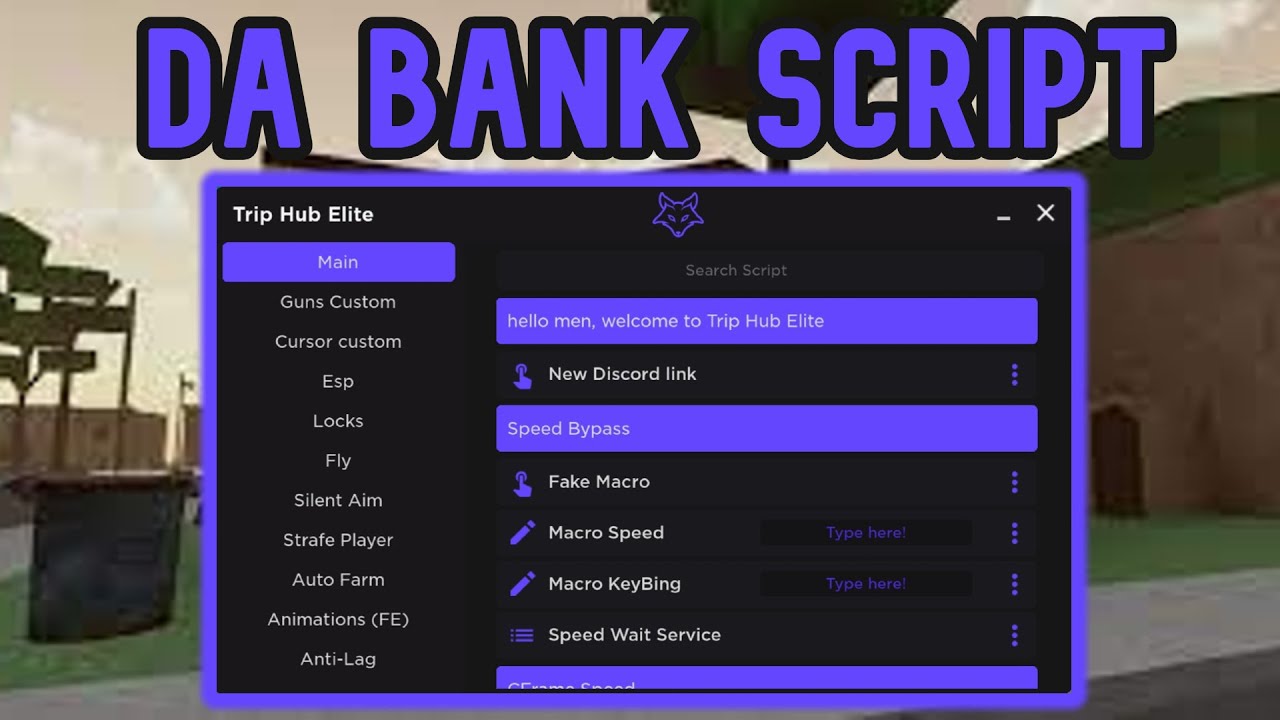 The Best script for Da Bank (Mobile and Pc) | Aimlocks, Camlocks, Auto ...