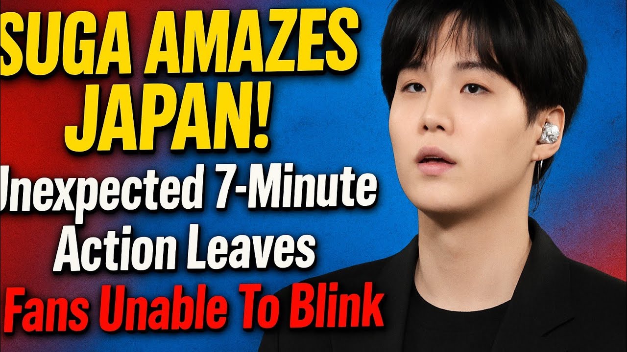 Suga Is Japanese! Unexpected action 7 minutes ago Leaves Fans ...
