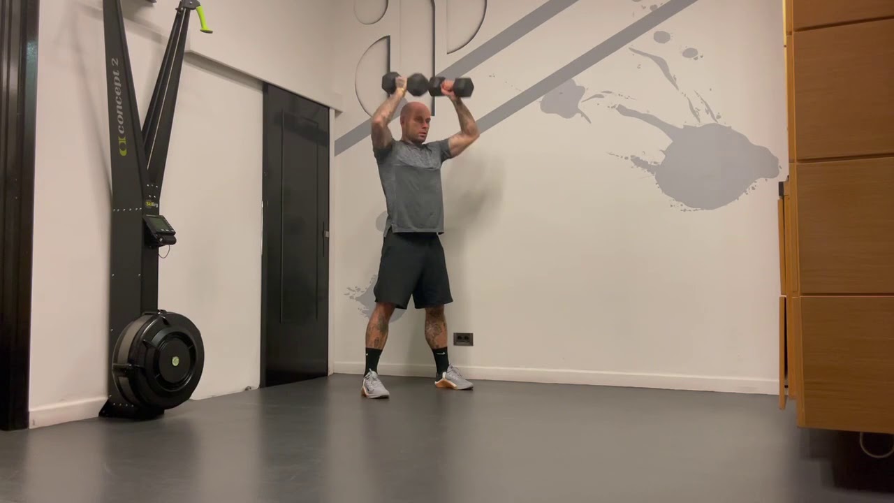 Double Dumbbell Hang Snatch - YouTube