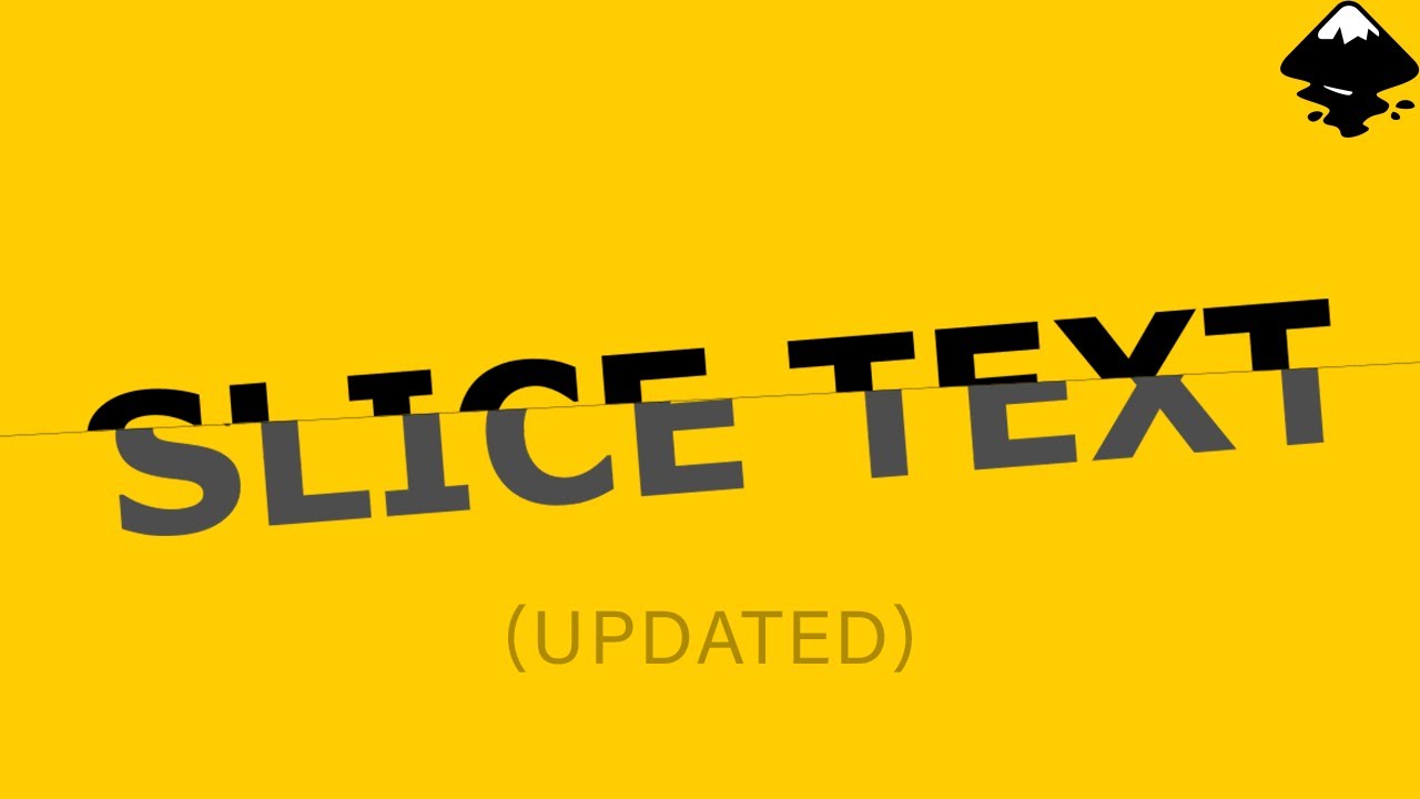 Slice Text Effect In Inkscape YouTube Slice Text Effect In Inkscape YouTube