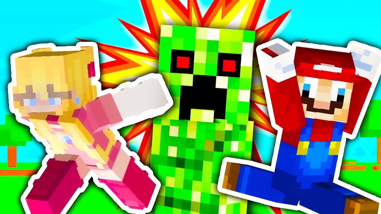 Mario And Princess Peach Play Minecraft #6 - YouTube