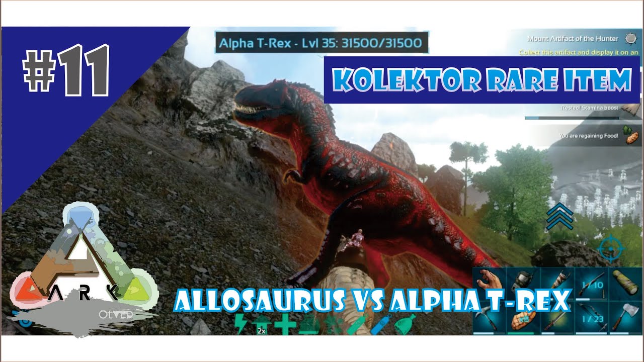 Bertemu Rare Dino Alpha T-Rex - ARK Survival Evolved Indonesia #11 ...