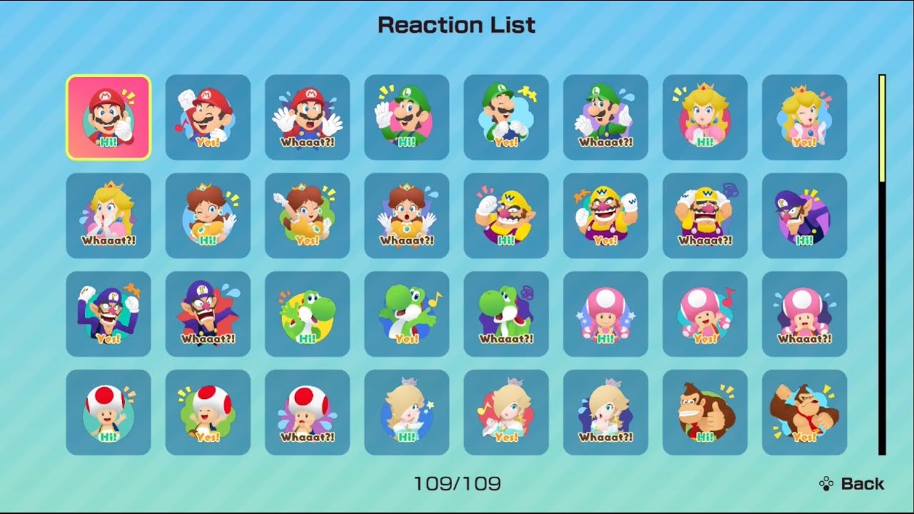 Super Mario Party Jamboree - All Reactions, Stickers, Cards, and Album ...