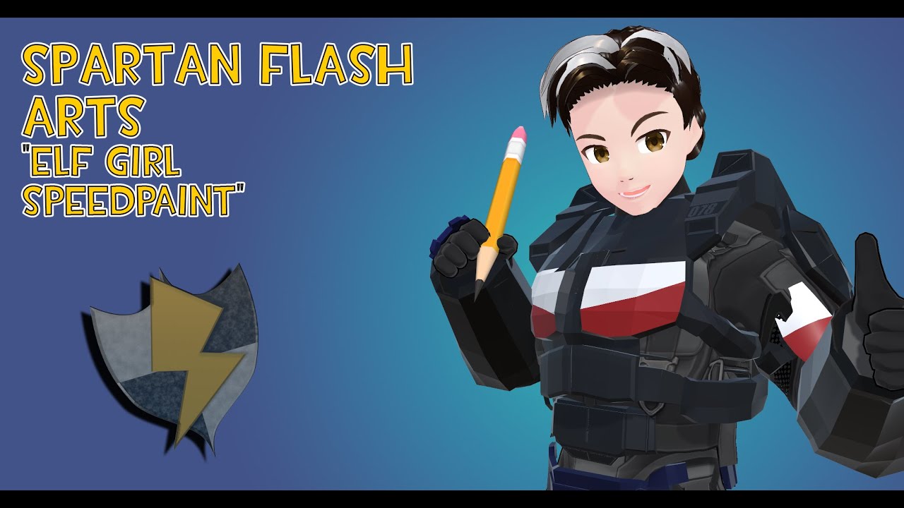 Spartan Flash Arts - "Elf Girl Speed Paint" - YouTube