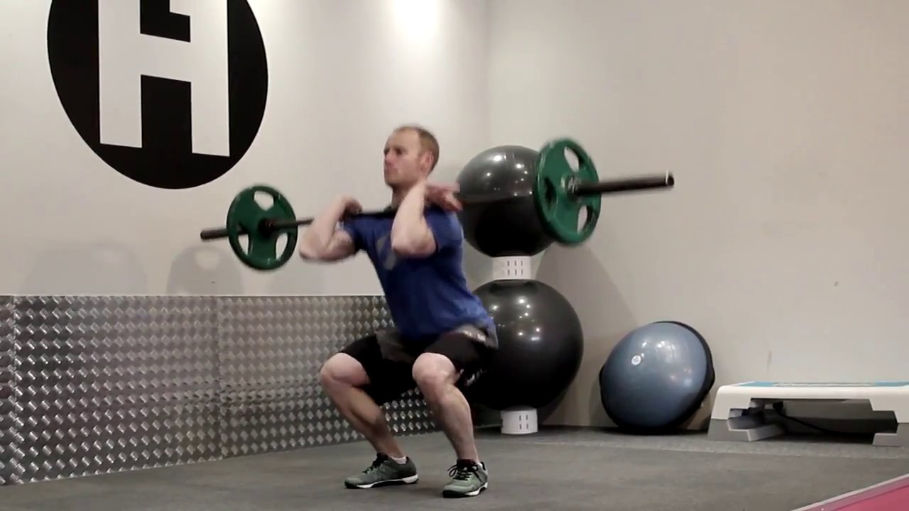 A tutorial on how to perform the Front Squat - YouTube