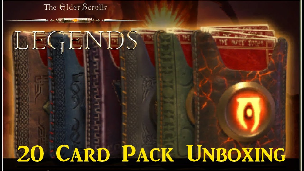 Elder Scrolls Legends: 20 Card Pack Opening - YouTube