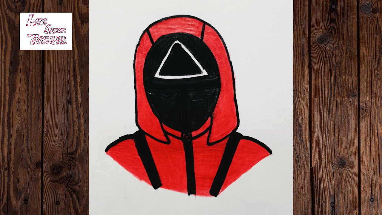 How to draw Netflix's Squid Games Drawing || Easy step by step sketch ...