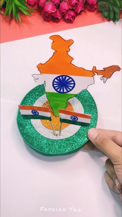 Republic Day special craft idea | Diy Indian flag craft model #shorts # ...