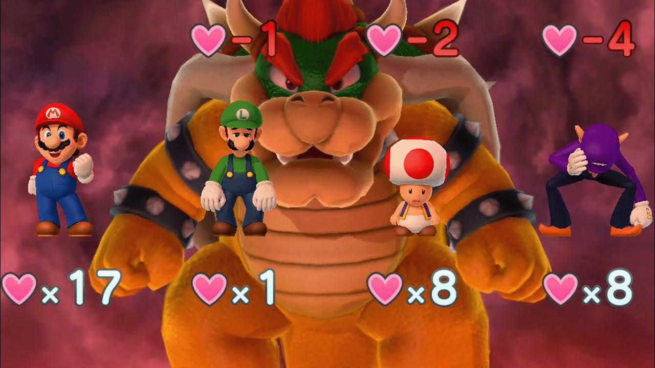 Mario Party 10 - Mario vs Luigi vs Toad vs Waluigi vs Bowser - Chaos ...