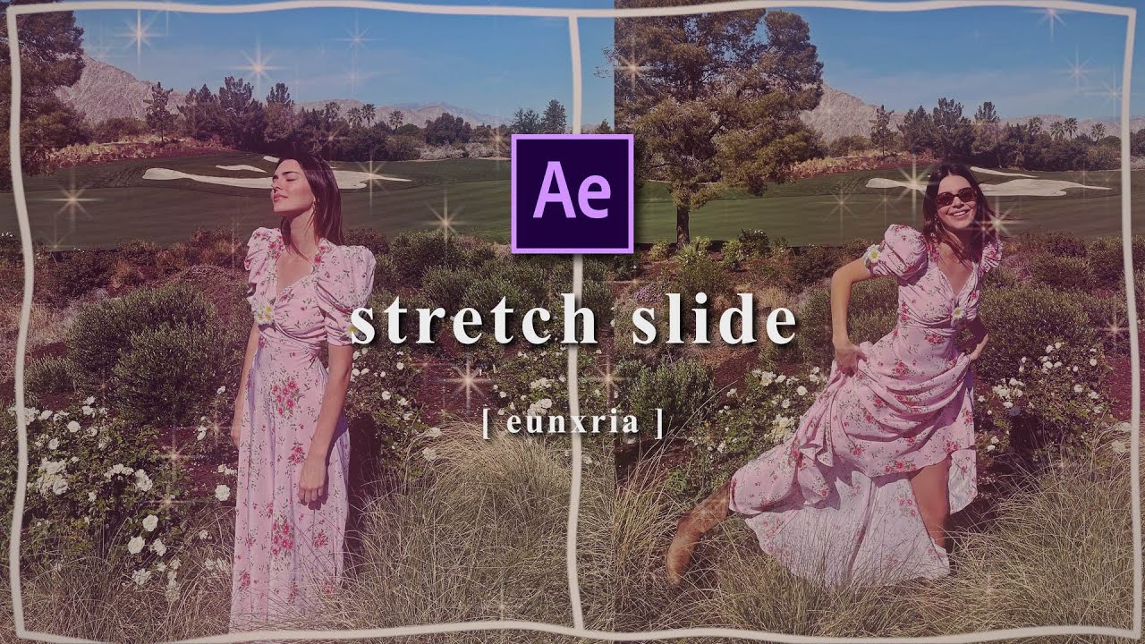 stretch slide | tutorial | after effects - YouTube