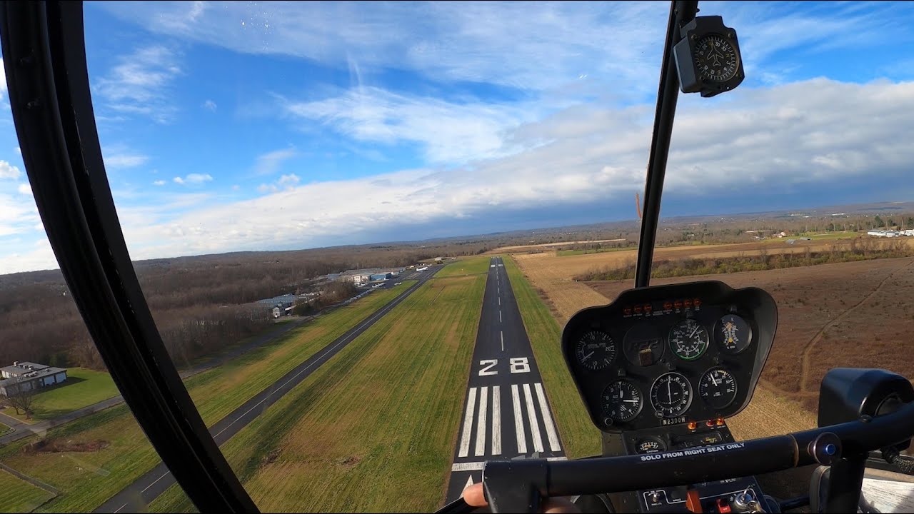 Robinson R22 Helicopter - Flight Instructor Training - Steep Approach ...