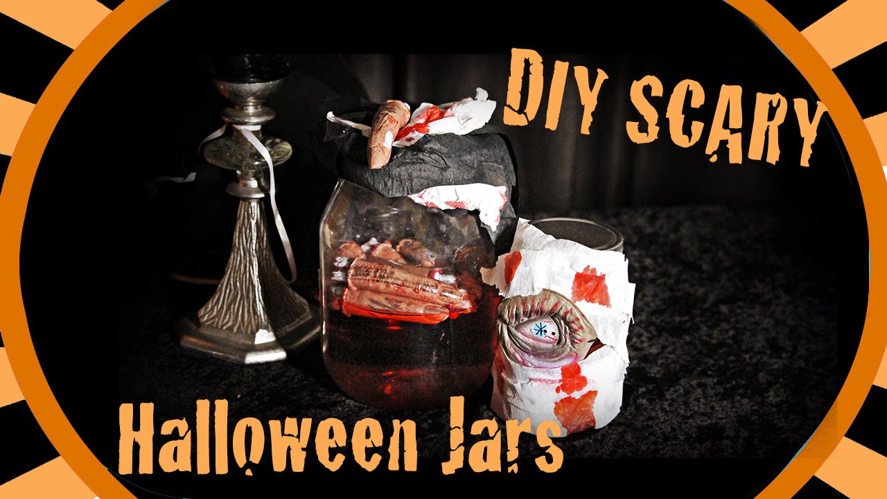 Easy scary DIY Halloween fingers in a jars & mummy jar - Halloween ...