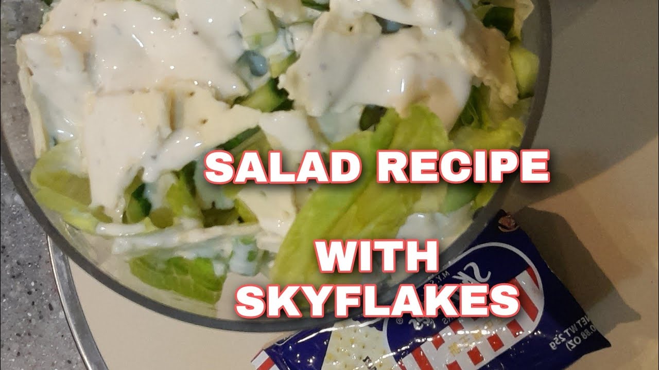 how to make salad with skyflakes/ good for diet /SALAD RECIPES - YouTube