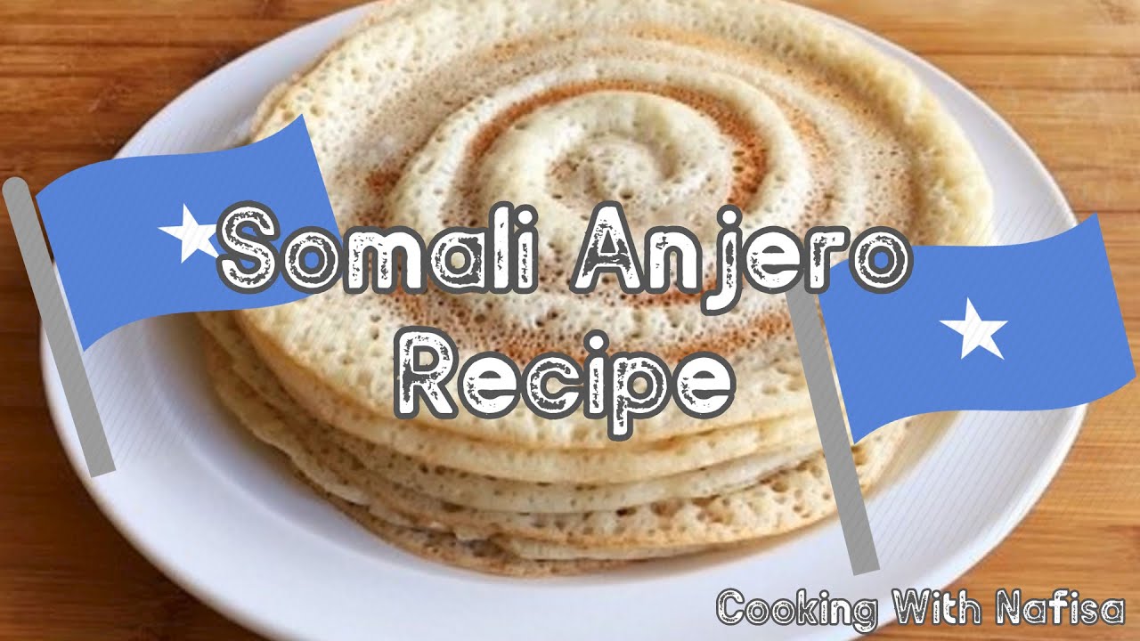 Anjero somali Recipe (Anjero Fuddud) - YouTube