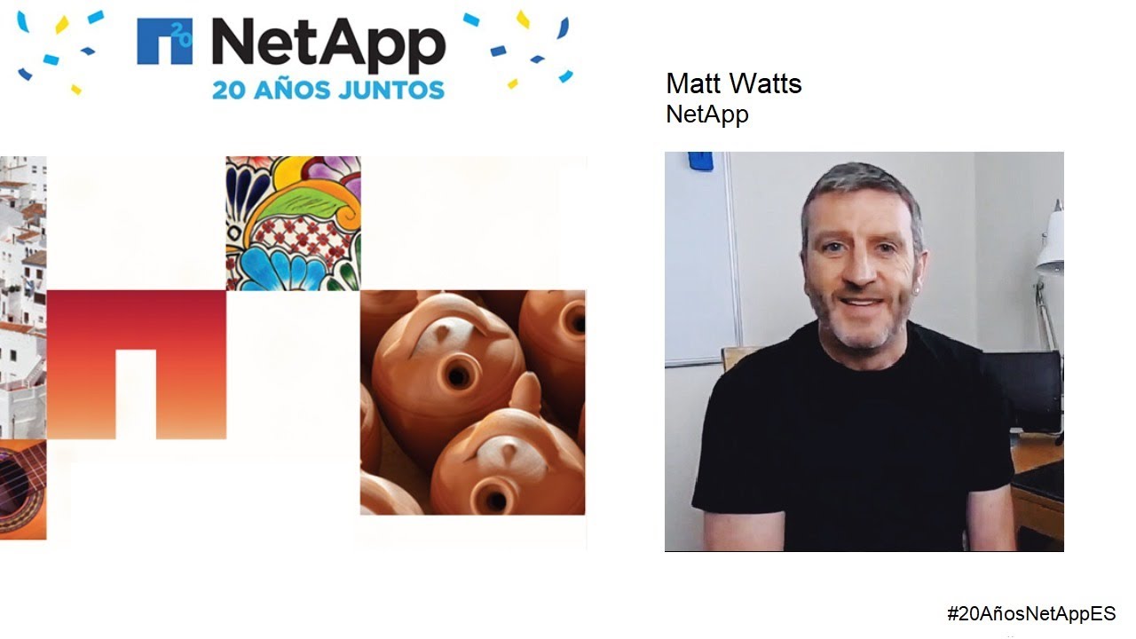 Matt Watts felicita a NetApp España por su 20 aniversario - YouTube