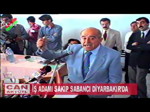 CAN AKTÜEL - SAKIP SABANCI DİYARBAKIR'DA / CAN TV ARŞİV - 29 EYLÜL 1995