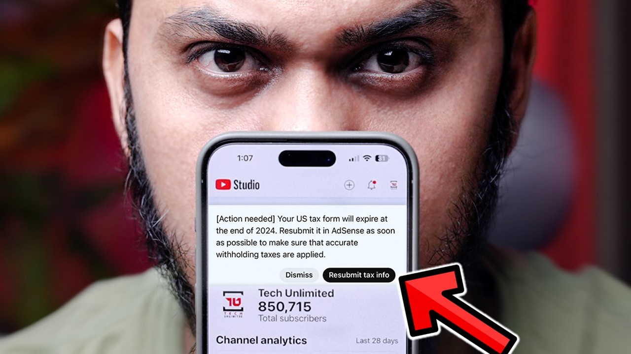 YouTube থেকে জরুরি নোটিশ ⚠️ YouTube Tax Information 2024 - YouTube