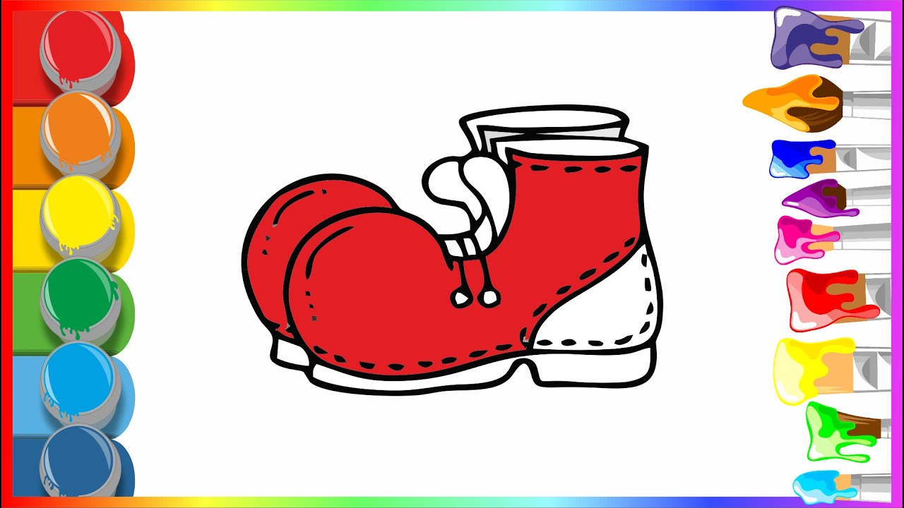 DRAWING A BOOT | feets | for kids | how to draw | esay draw - YouTube