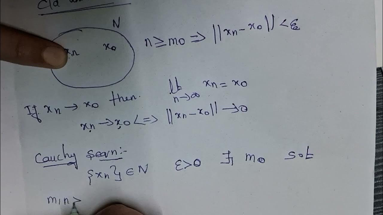 Functional Analysis - PG TRB previous questions Open sphere, Closed sphere, Cachy sequence ...