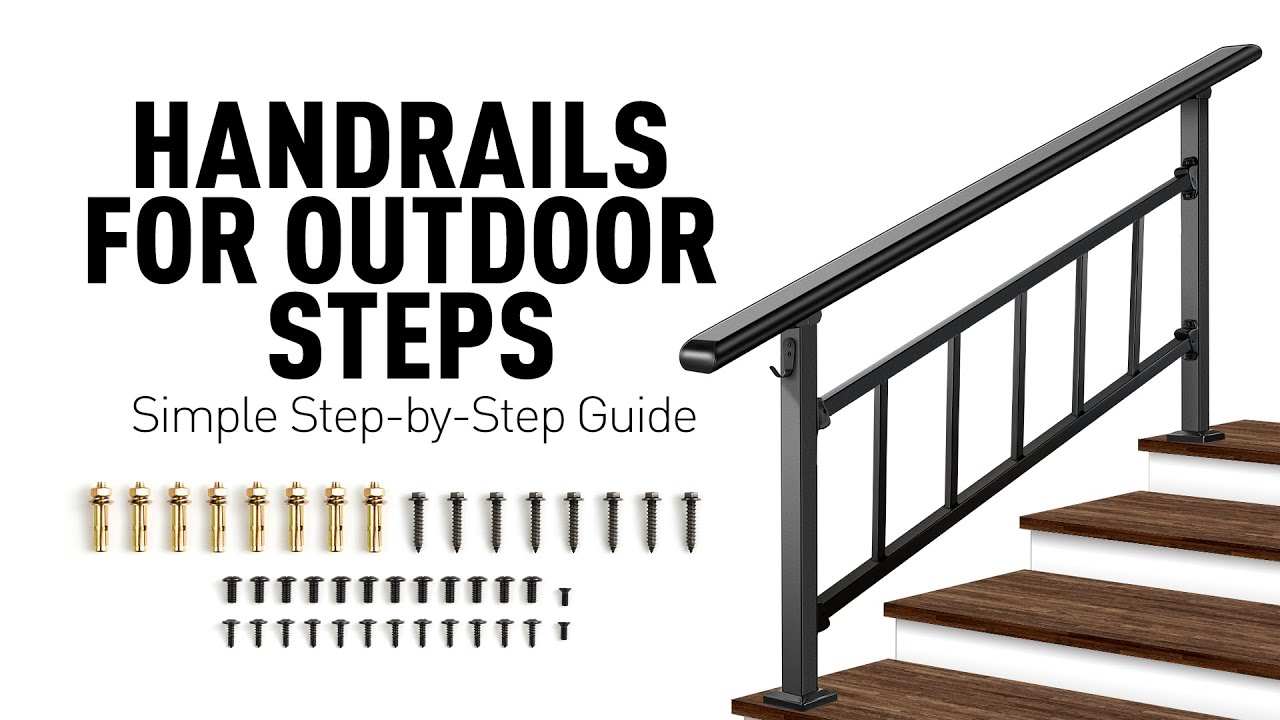 Handrails for Outdoor Steps: Simple Step-by-Step Guide - YouTube