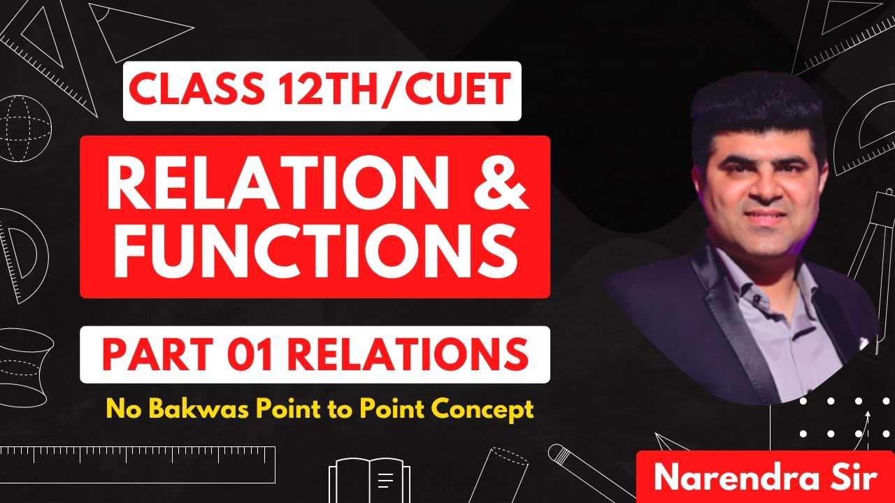 Relation And Function Class 12 Maths Ncert Chapter 1 Part 01