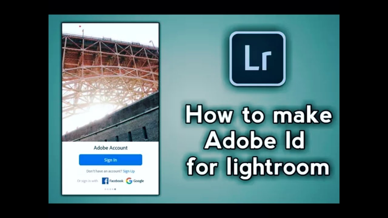 How To Open L-R Editing App | Lightroom Login Problem | Lightroom ...