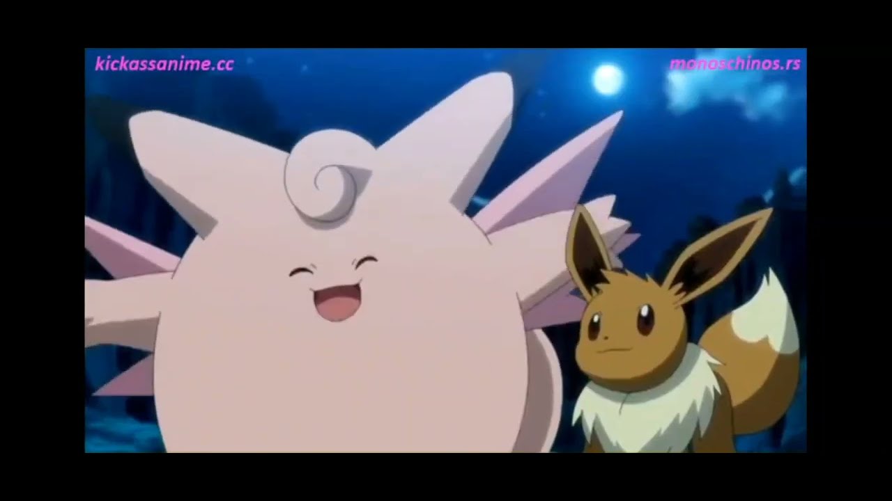 Cleffa evolved into clefairy // Pokemon journeys episode 120 - YouTube