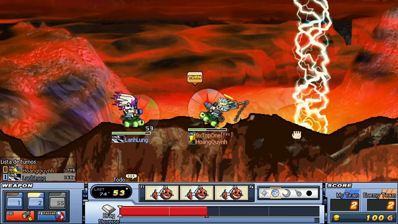 Gunbound Classic : Solo 1-1 TURTLE - YouTube