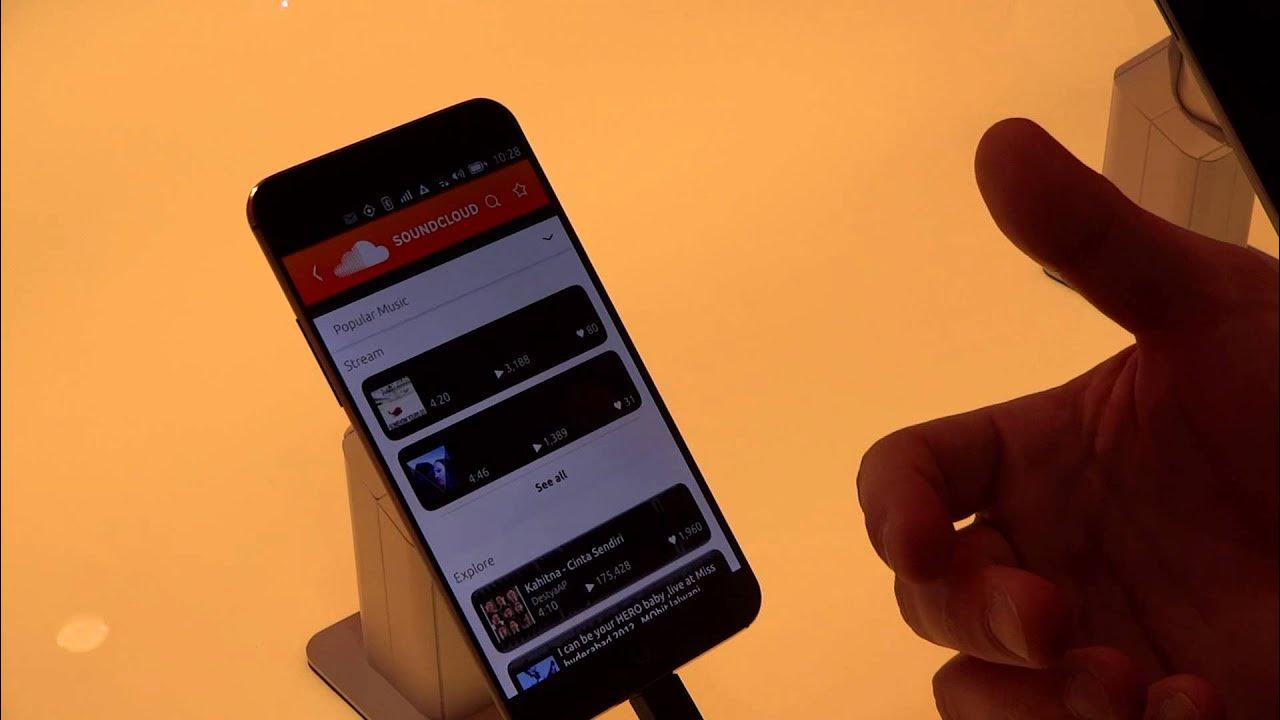 Meizu MX4 Ubuntu Edition demo MWC 2015 - YouTube