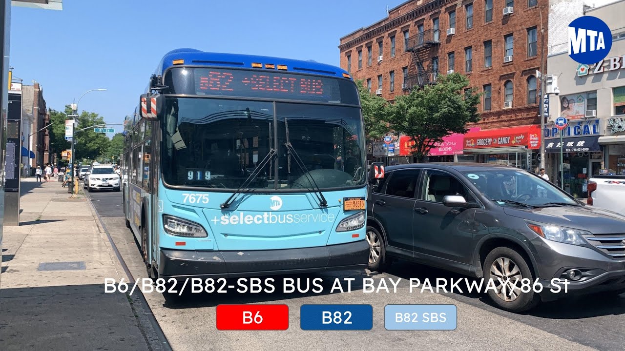 B6, B82/SBS Bus Action at Bay Pkwy/86 St (6/18/24) - YouTube