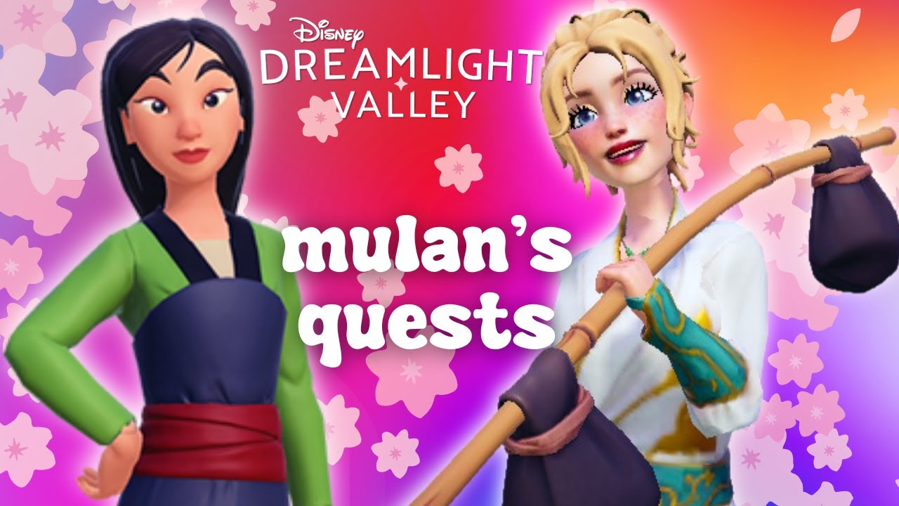 TRAINING WITH MULAN 🪷 Mulan's Quests in Disney Dreamlight Valley | Live ...