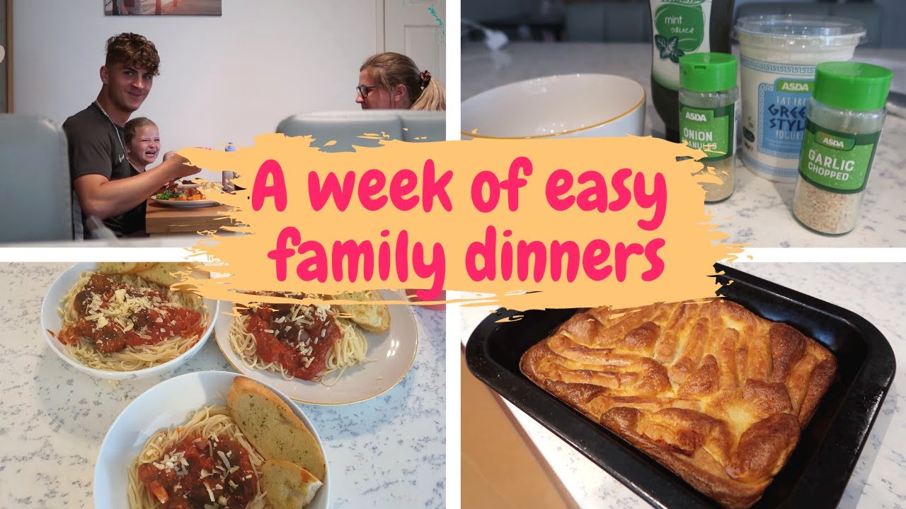 WHAT WE EAT IN A WEEK SINGLE MUM | 7 easy dinners for busy families ...
