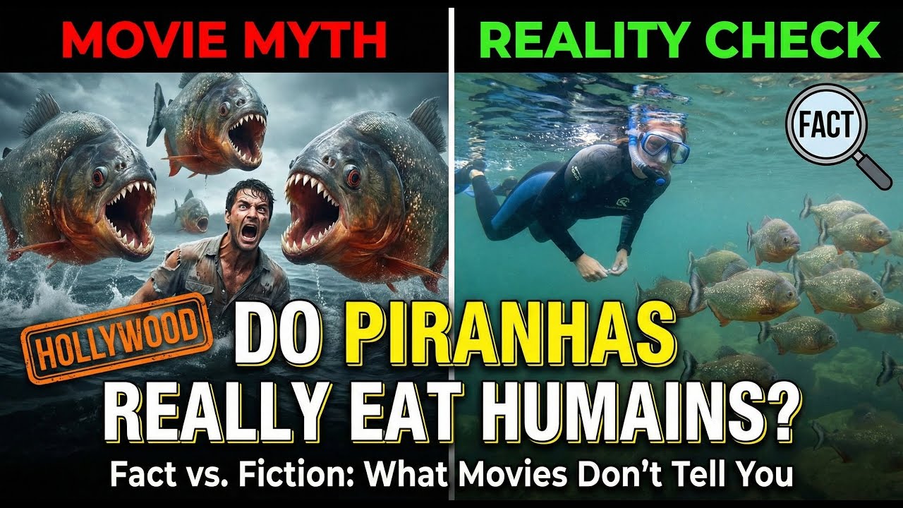 Do piranhas really eat humans as we see in the movies? - YouTube