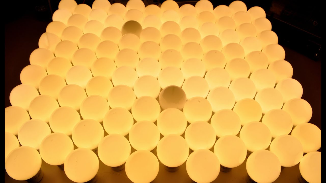 108 light bulb (86,400 lumen) mini-sun project! - YouTube