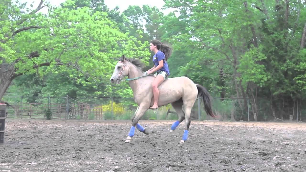 Bareback Barrel Practice 5-8-13 - YouTube
