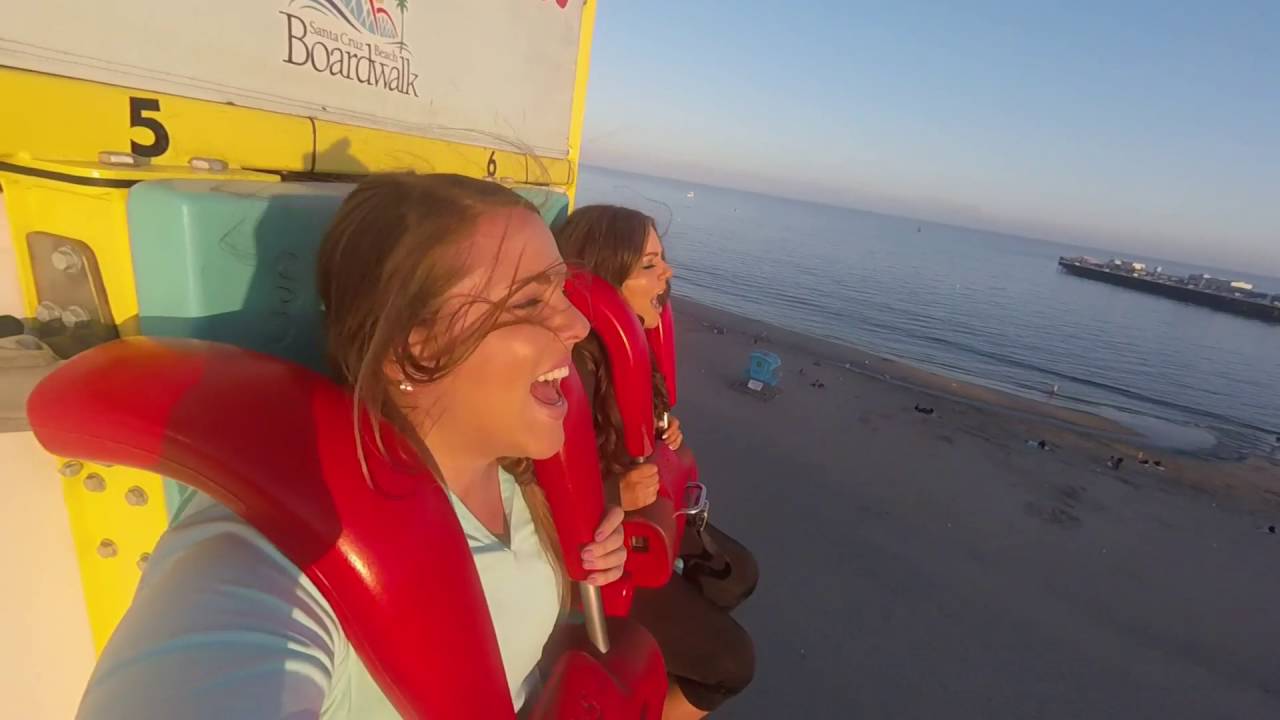 Santa Cruz Beach Boardwalk Rides - YouTube
