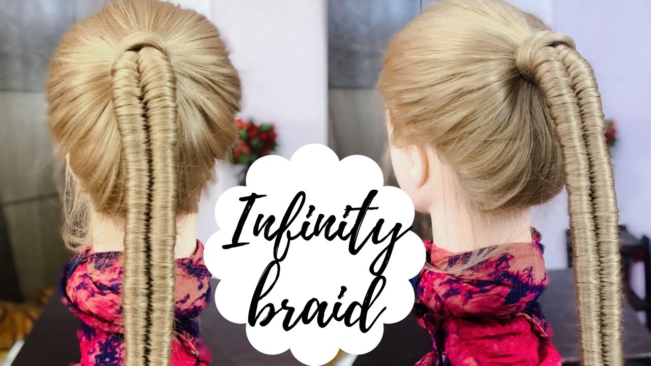 HOW TO - INFINITY BRAID - PONYTAIL - TUTORIAL FOR BEGINNERS हिंदी में ...
