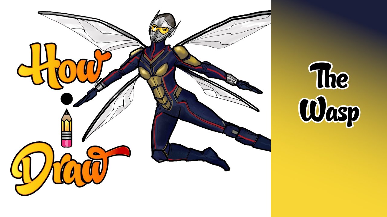 How I Draw WASP from the MARVEL MCU - YouTube