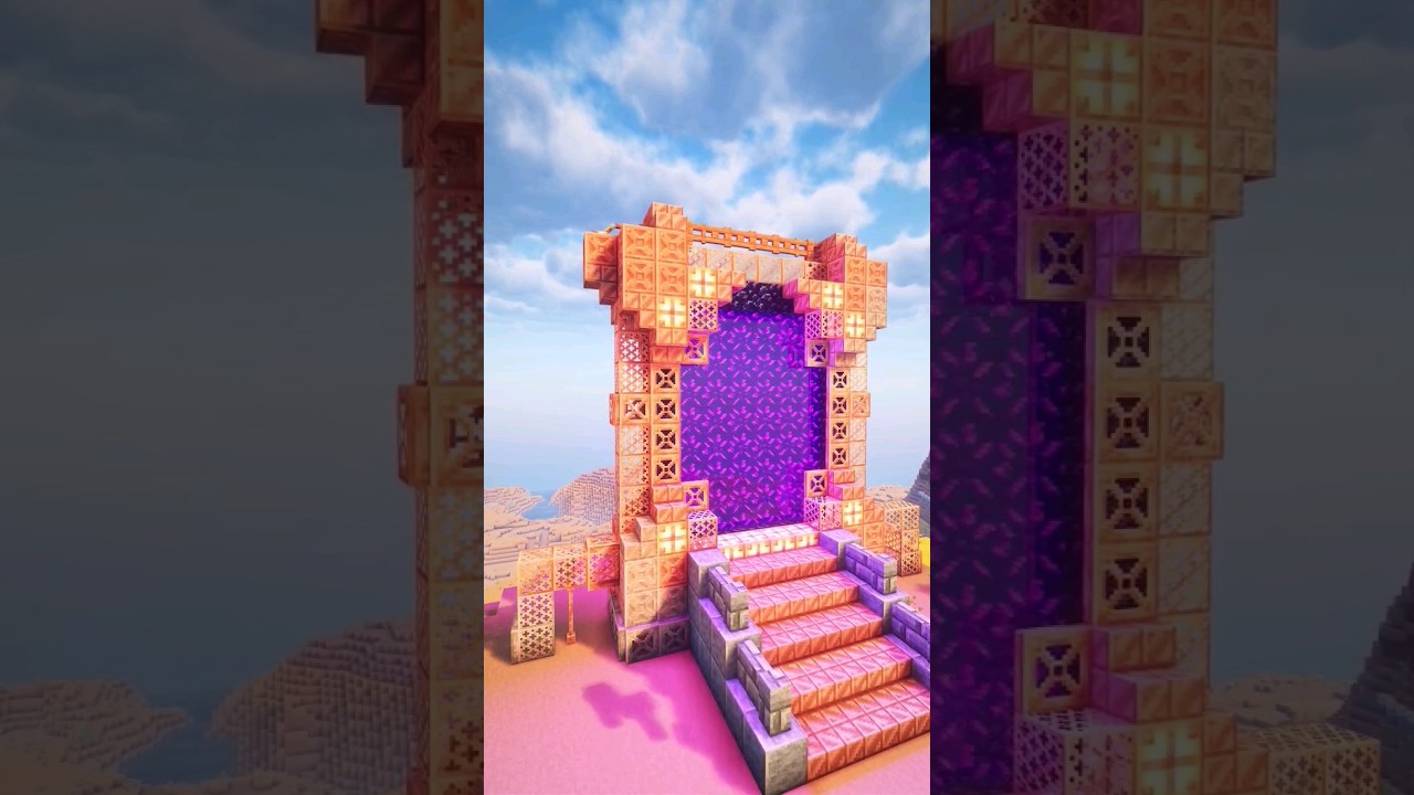 Minecraft: Copper Portal Build #shorts - YouTube