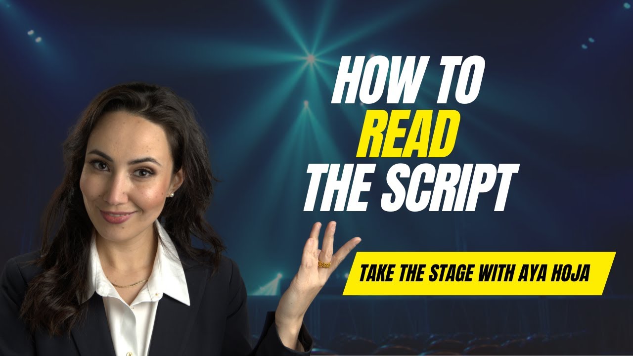 How to read the script? (Prepare for the audition) - YouTube