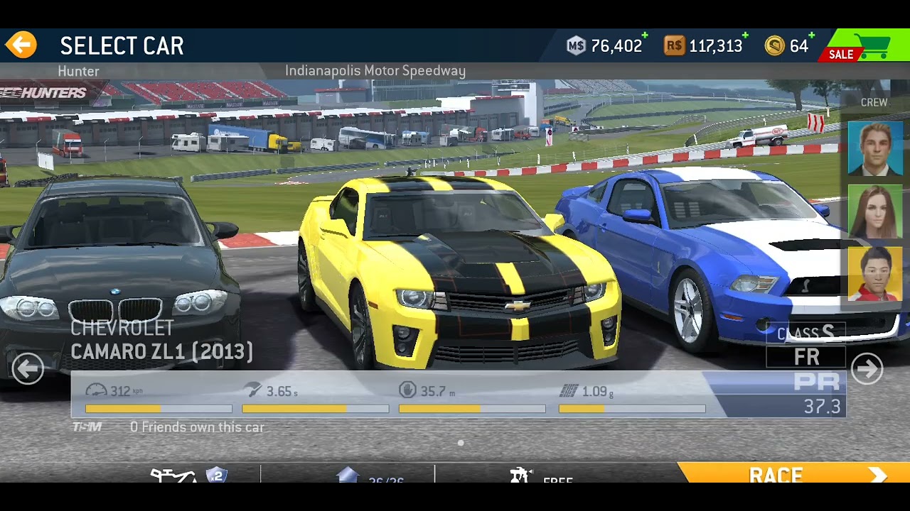 real racing 3 pake mobil camaro - YouTube