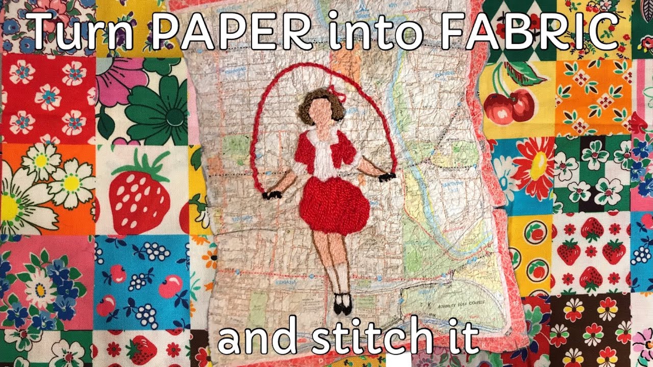 Make fabric from paper | Japanese Momigami | Exciting new project # ...