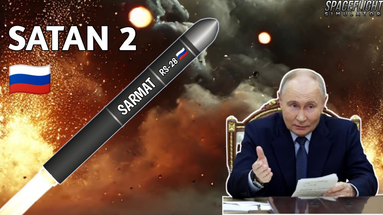 SATAN 2 | RS-28 SARMAT | ICBM | Spaceflight Simulator | #sfs #rocket # ...