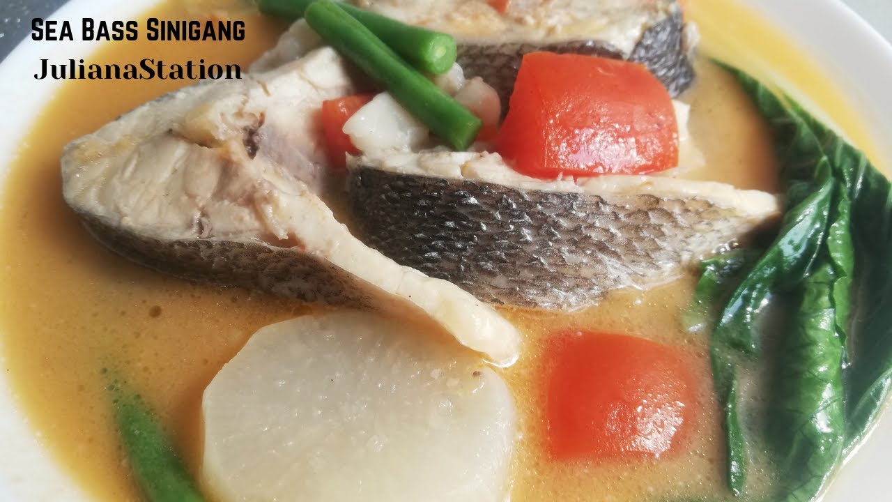 Sea Bass Sinigang/Fish in Tamarind Soup/JulianaStation - YouTube